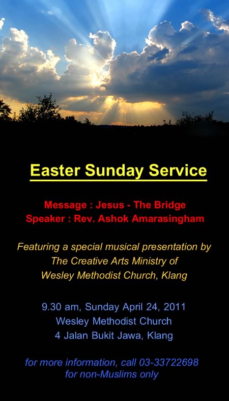 special-easter-sunday-2011 | Wesley Methodist Church Klang